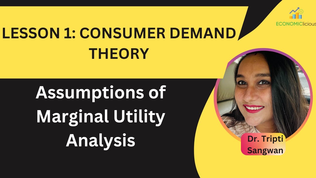 NET JRF Economics | Microeconomics | Lesson 1 | Assumptions of Marginal ...