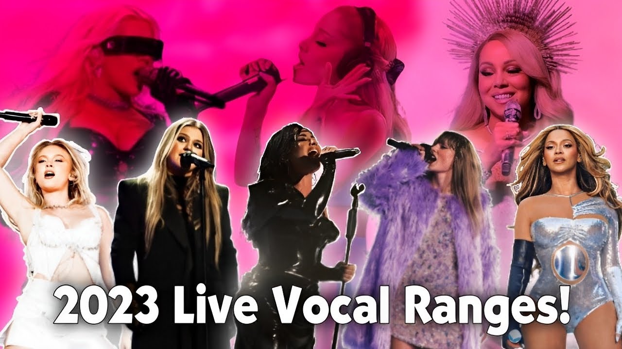 FAMOUS SINGERS | 2023 Live Vocal Ranges!! (A2 - D7) - YouTube