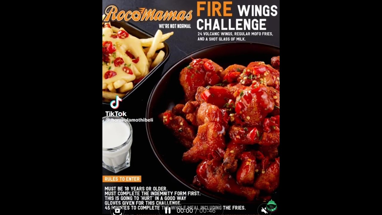 Roco Mamas FIRE wings CHALLENGE - YouTube