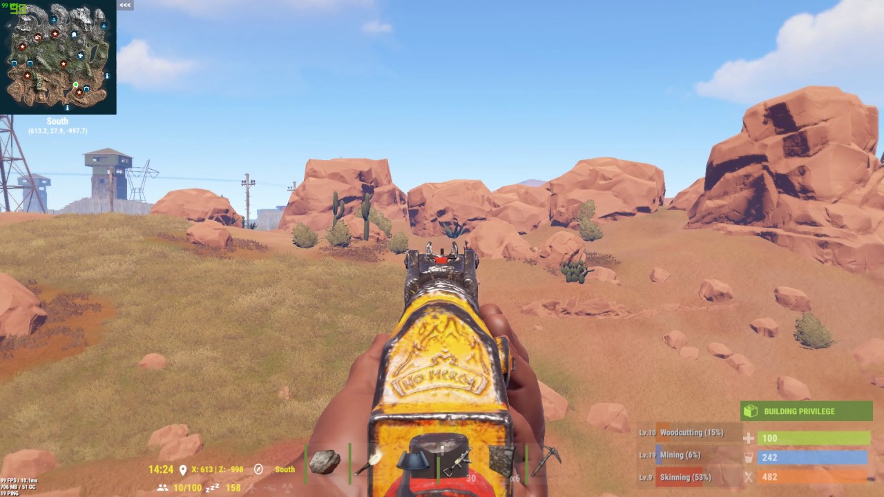 RUST : AK with Muzzle Brake + Laser Sight Short Comparison - YouTube