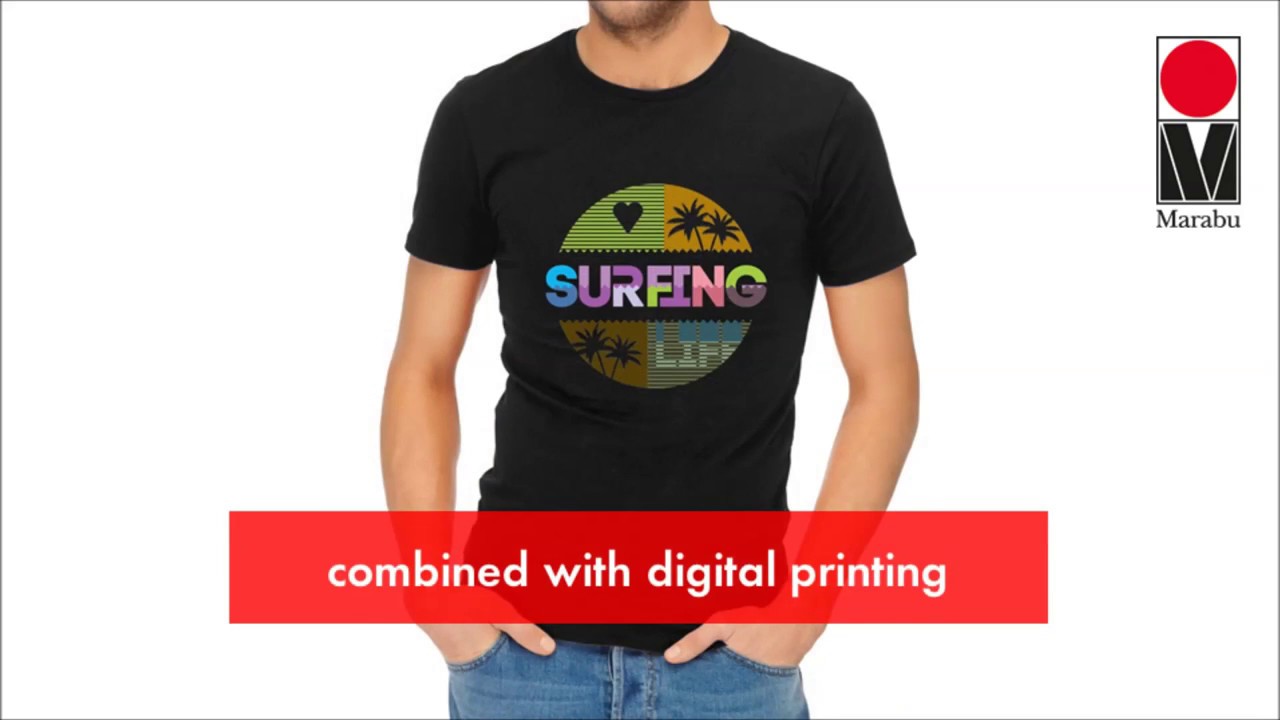 Marabu Cold Peel Digital Plastisol Textile Tranfser Printing - YouTube