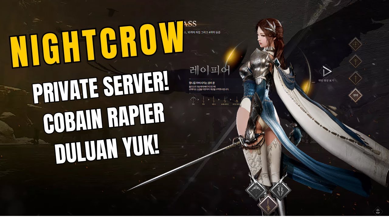 NIGHTCROW [PRIVATE SERVER] - COBAIN RAPIER DULUAN DI PS GUYS! - YouTube