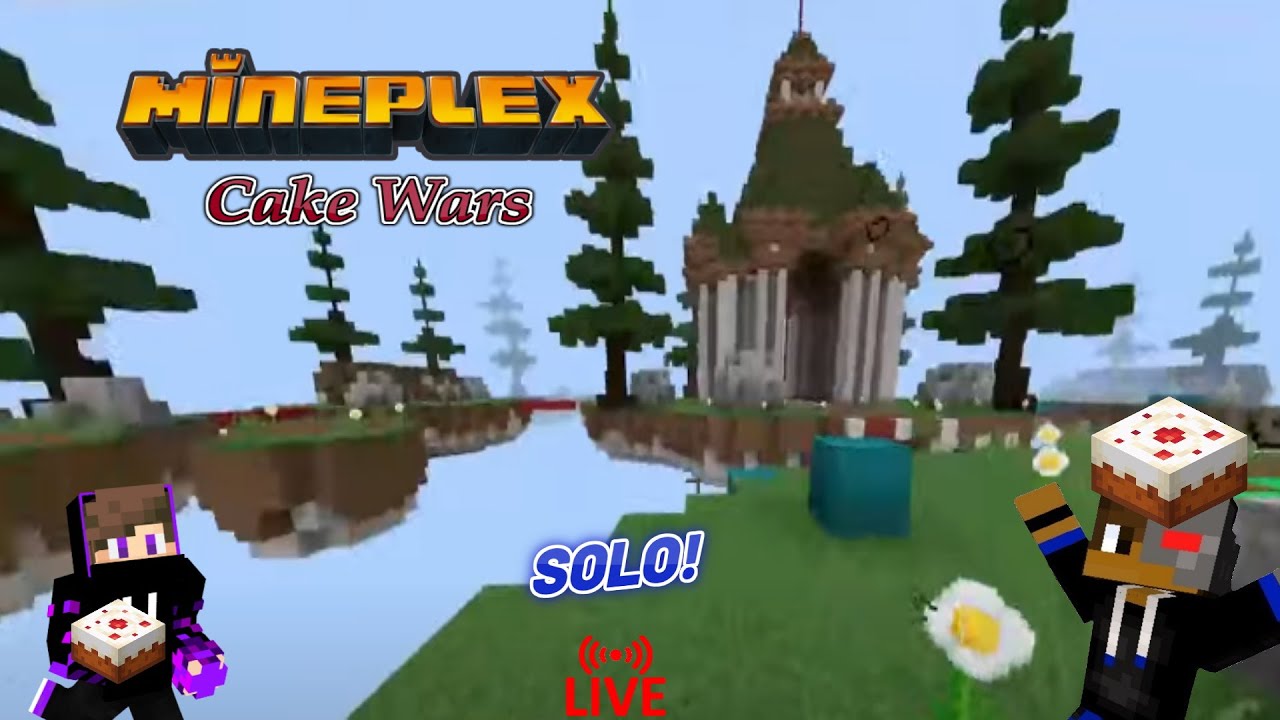 Minecraft - Mineplex SOLO Cake Wars LIVE! - YouTube