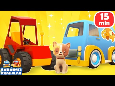Yardımcı Arabalar - ÖZEL! Dondurma arabası. Pistte çarpışma. Bebekler için çizgi film