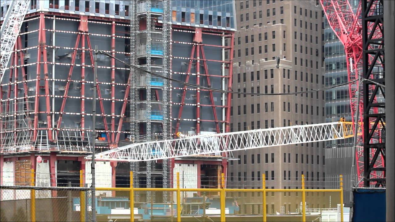 Manitowoc 18000 lifting Favco M760D tower crane boom - YouTube