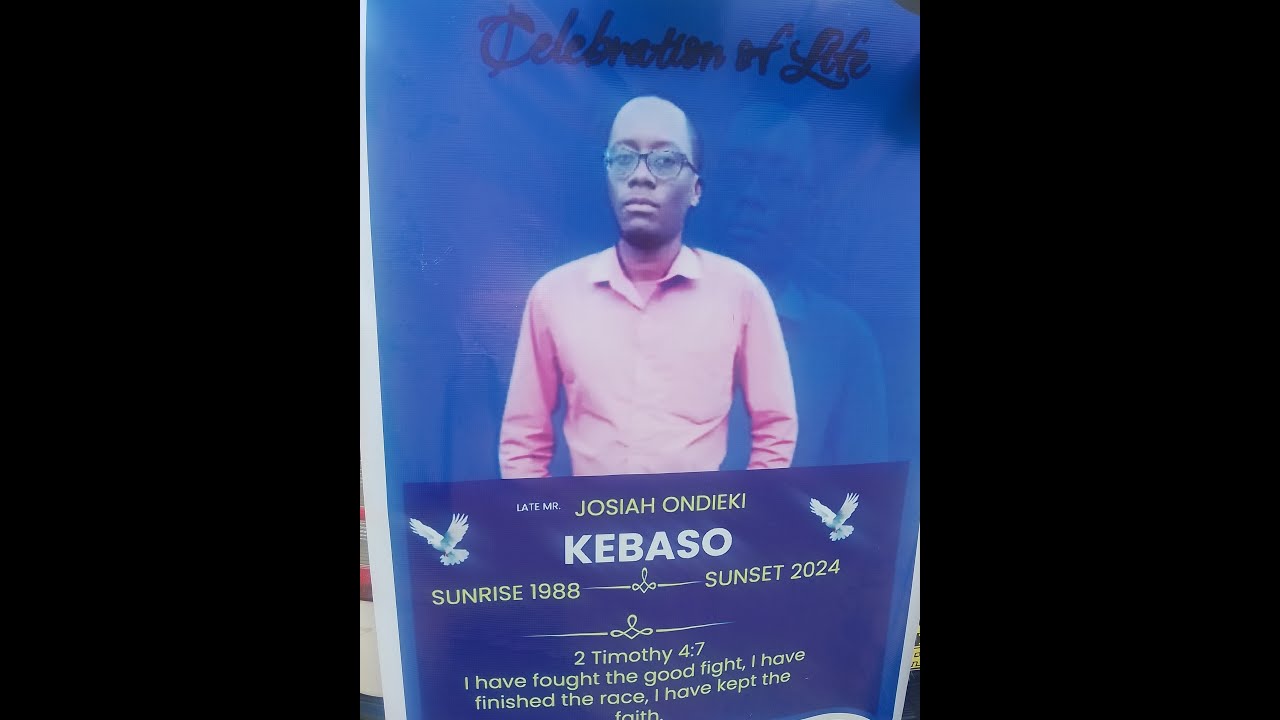 Celebrating The Life Josiah Kebaso Teacher Riamoni Sec. - YouTube