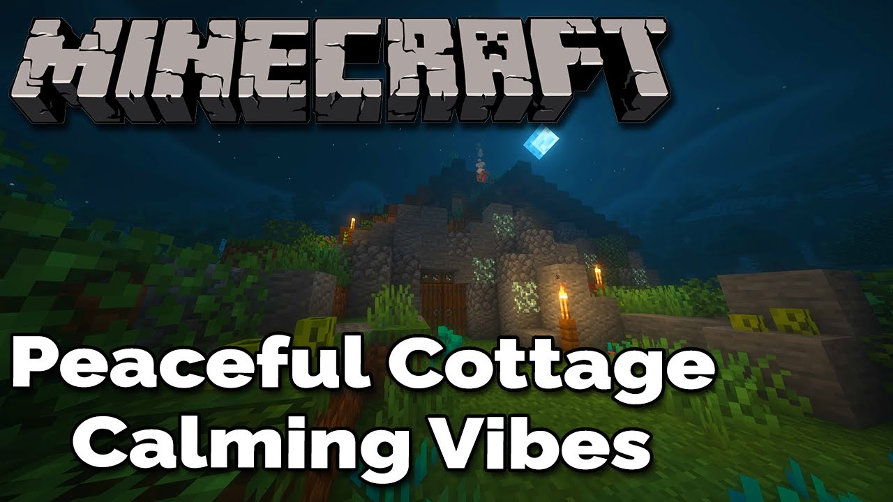Peaceful Minecraft Cottage [60 Minutes w/ Calming C418 Beta Soundtrack ...