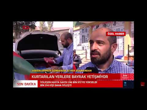 Azerbaycanlı ve Türk işadamları cebpeheye bayrak gönderdiler.