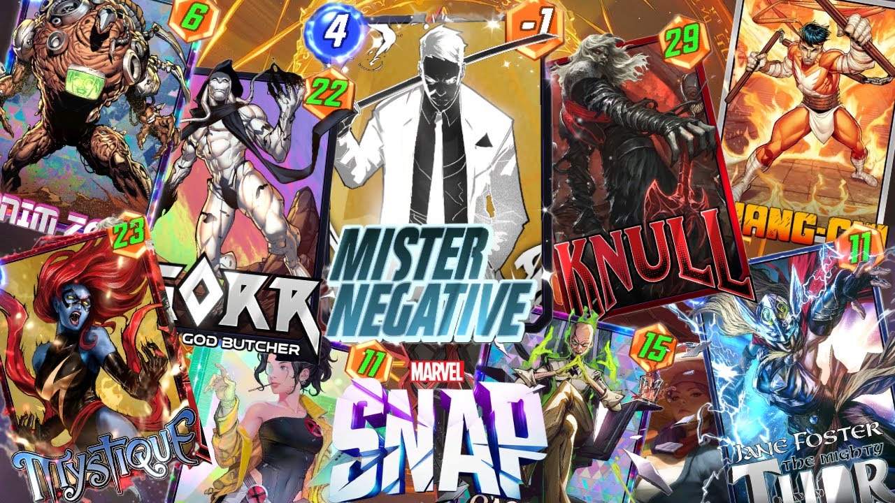 MARVEL SNAP: Negative Control - 4 & 8 cubes laddering - YouTube