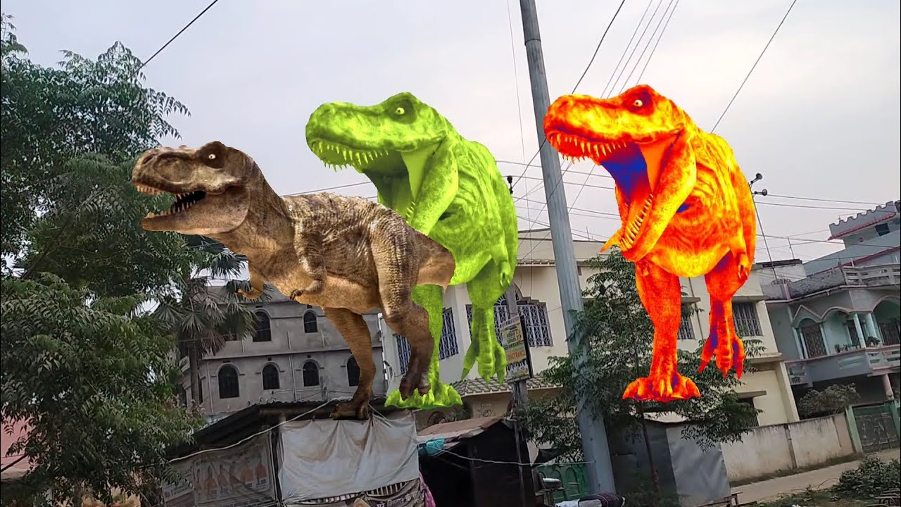 3d dinosaur attack 😧 video part 124#trending #jurassic #viral #videos # ...