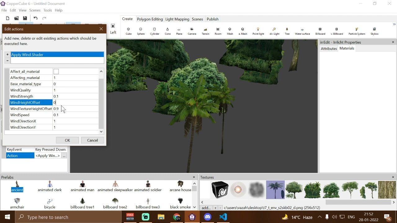 Customized wind effects in CopperCube 6 - YouTube