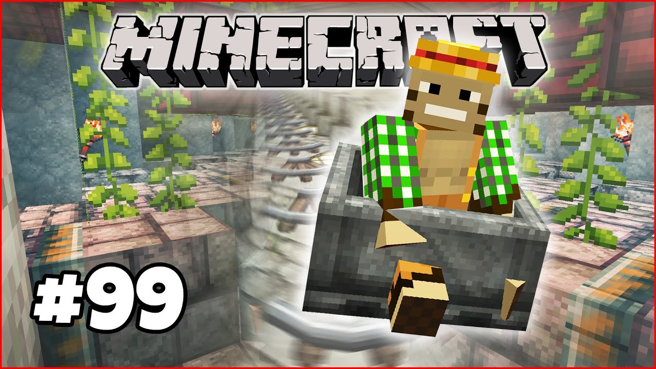 Minecraft Piston Peoplemover! - 2nd World #99 - YouTube