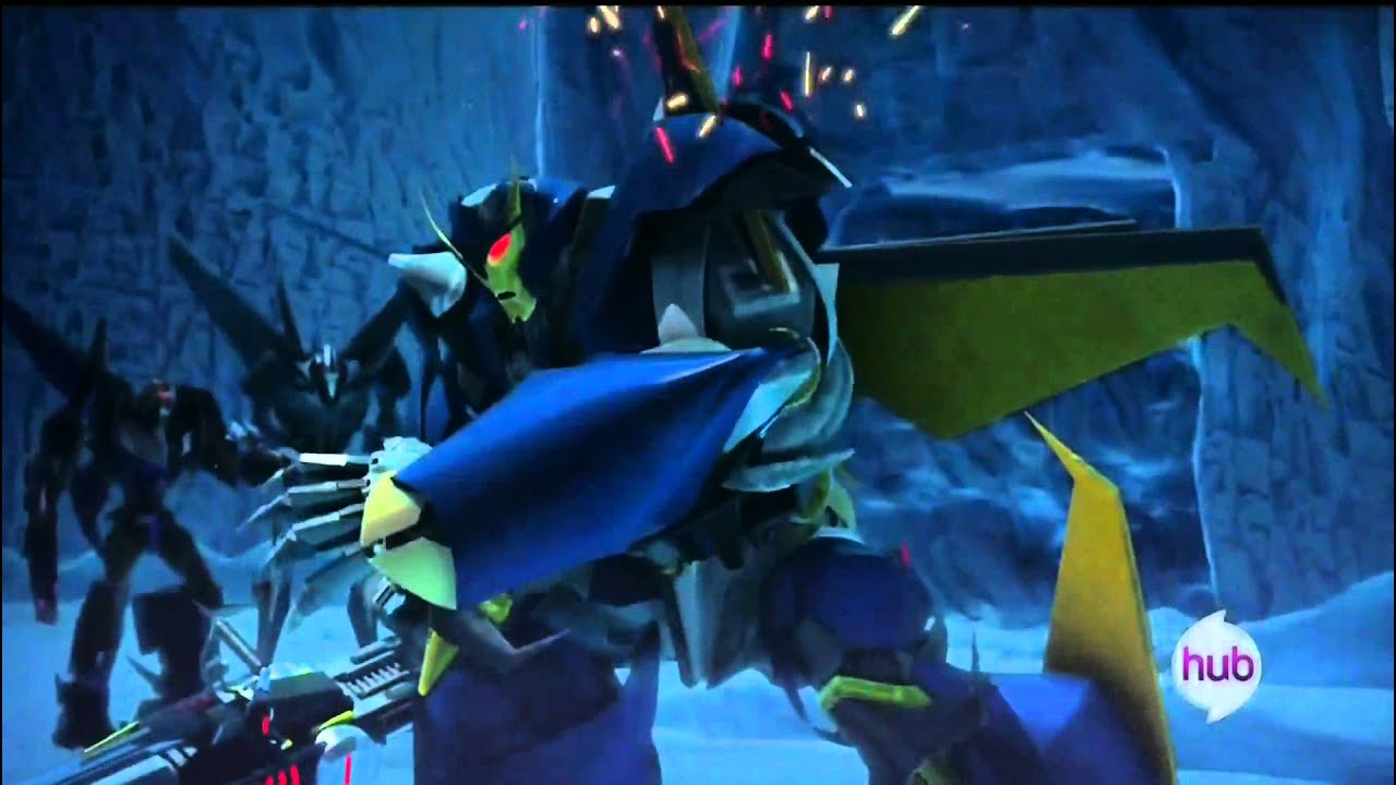 Transformers Prime Dreadwing vs Optimus Prime HD - YouTube
