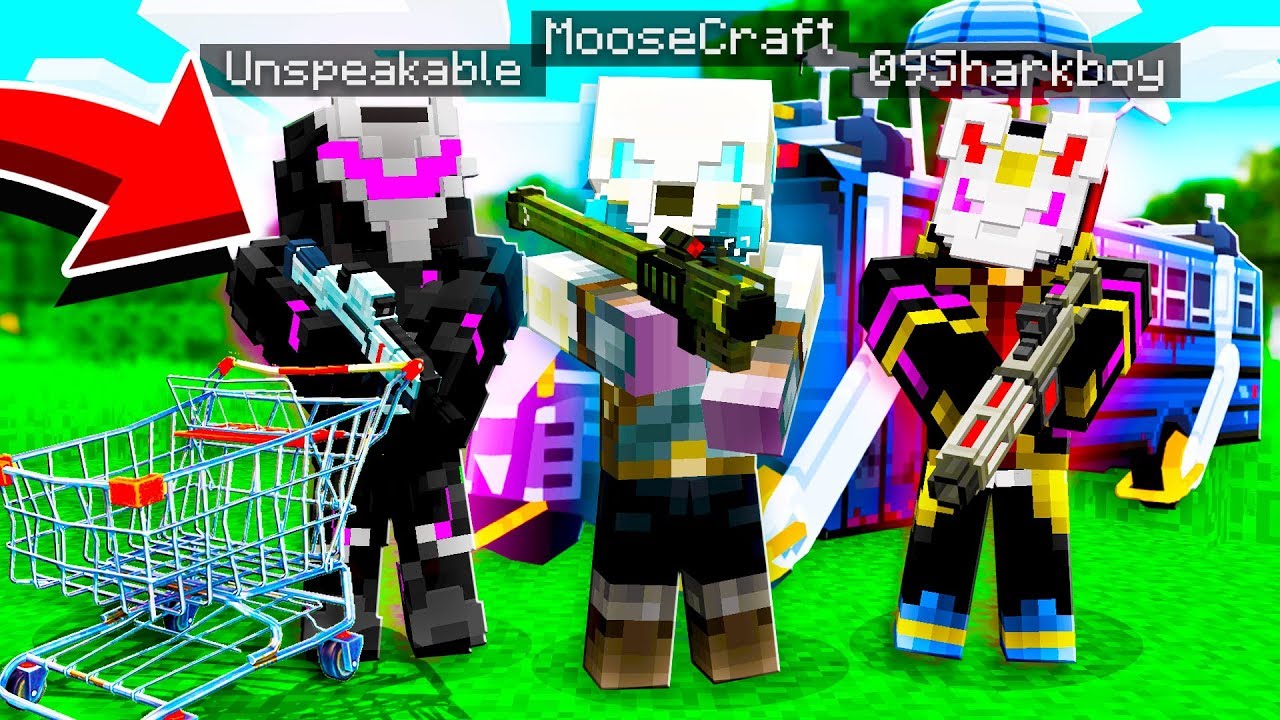 FORTNITE SEASON 5 UPDATE IN MINECRAFT! OMEGA, RAGNAROK, SHOPPING CARTS ...