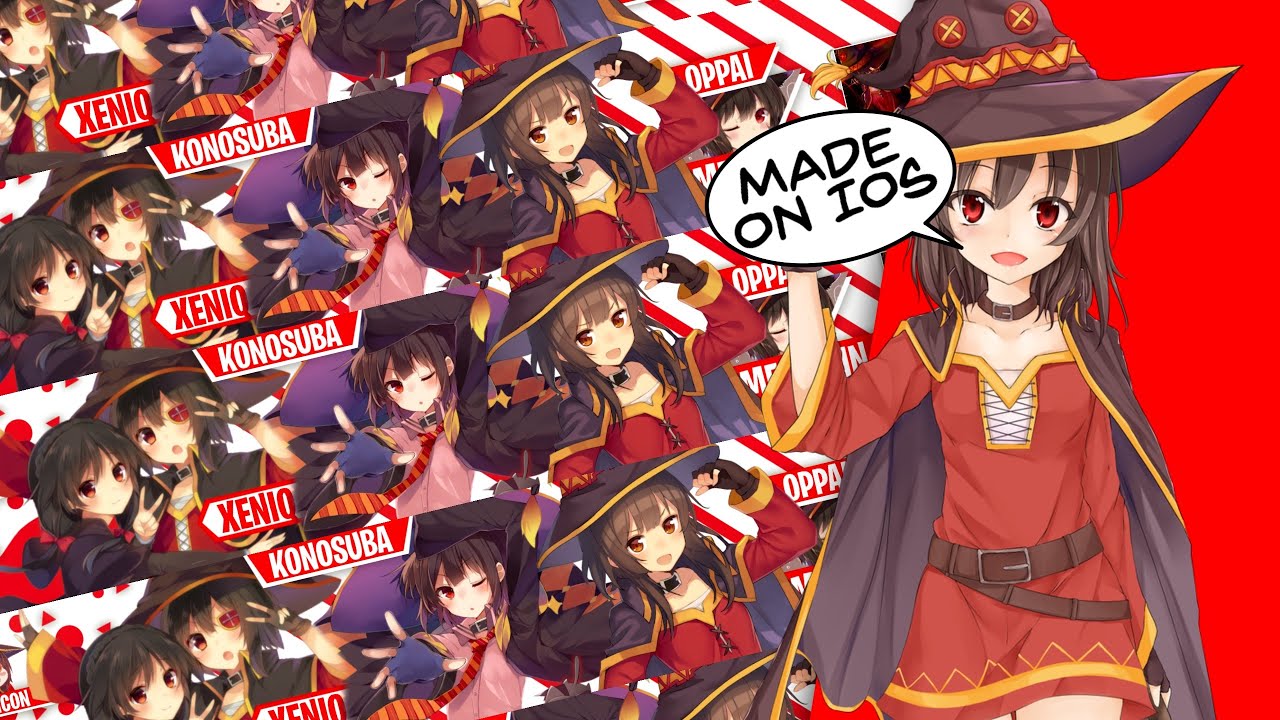 Konosuba 『Megumin Candy Style Banner』| By Xeniq - YouTube
