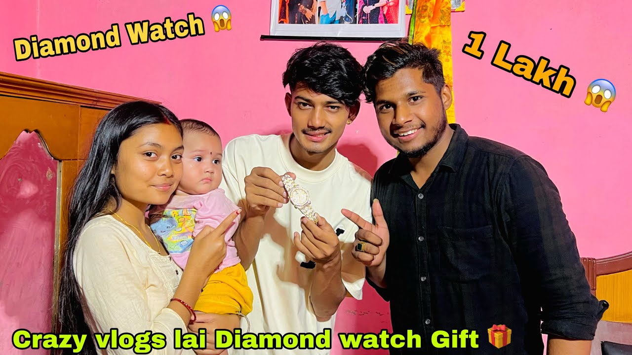 Crazy Vlogs Ko New Ghadi ma Original Diamond lagaideko 😱😱// 1 Lakh ko ...