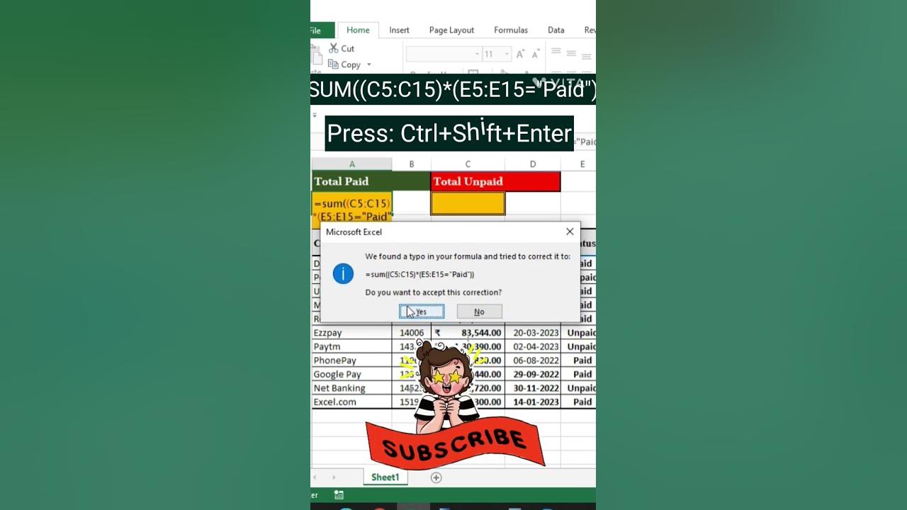 How To Use Criteria In Sum Formula In Excel Excel Excelsolutions Exceltutorial Public Vba 0903
