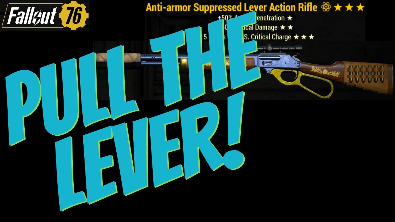 Fallout 76 - The Lever Action Rifle Is All Business - YouTube