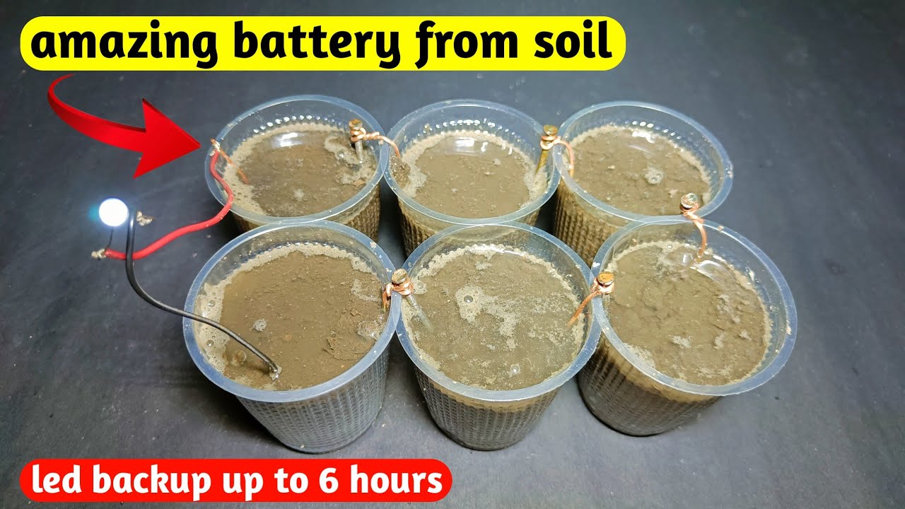 how to make battery at home | amazing battery from soil - YouTube