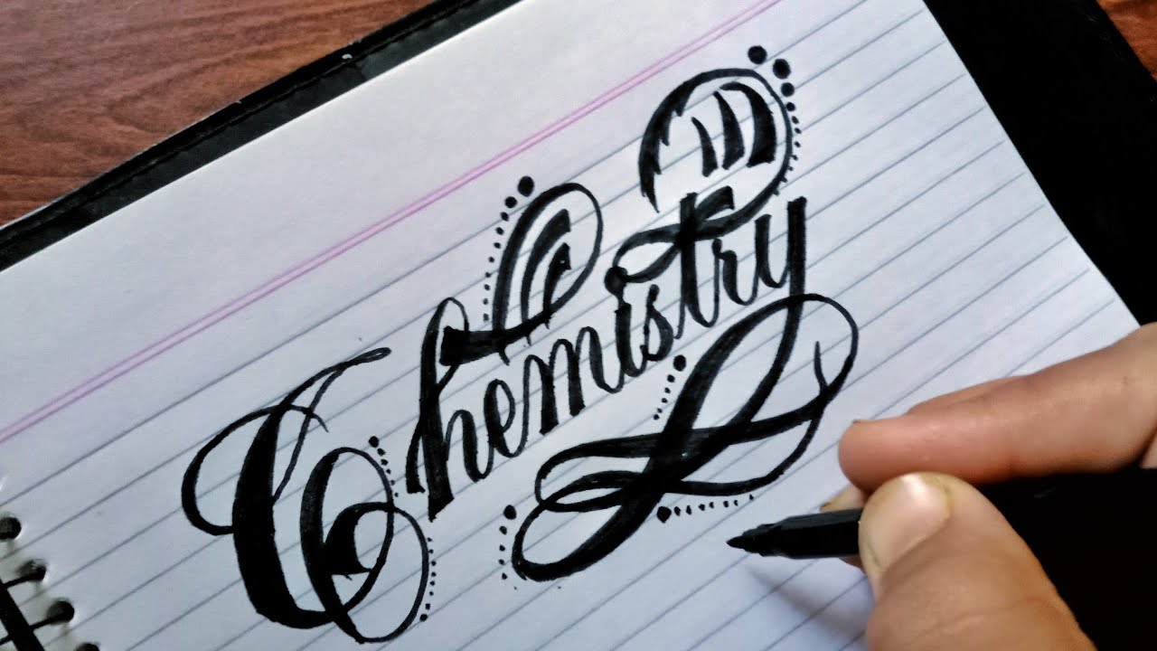 How To Write CHEMISTRY In Calligraphy Words Art Letra Cursiva Elegante How To Write CHEMISTRY In Calligraphy Words Art Letra Cursiva Elegante