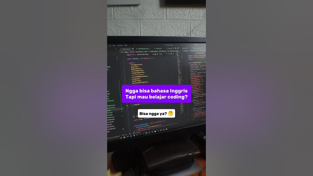 Ngga Bisa Bahasa Inggris Tapi Mau Belajar Coding #shorts #coding #programming #programmer # ...