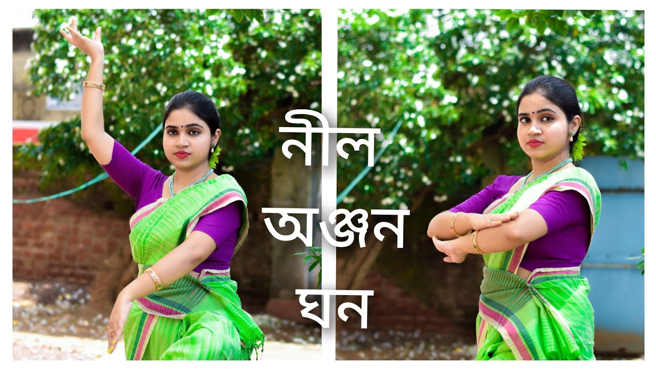Neel Anjano ghano | Rabindra Nritya | Soumita Mandal | Dance ...
