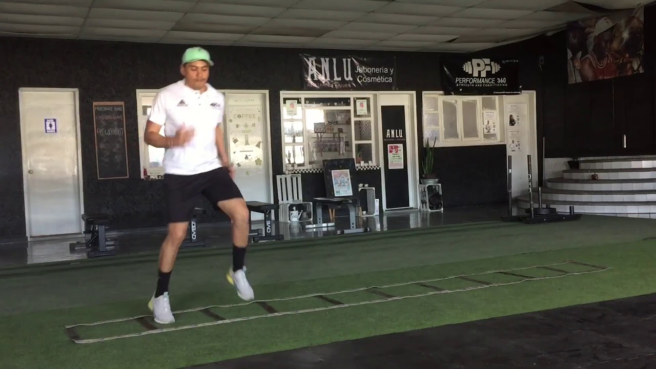 Ladder Drills: Lateral High Run - YouTube