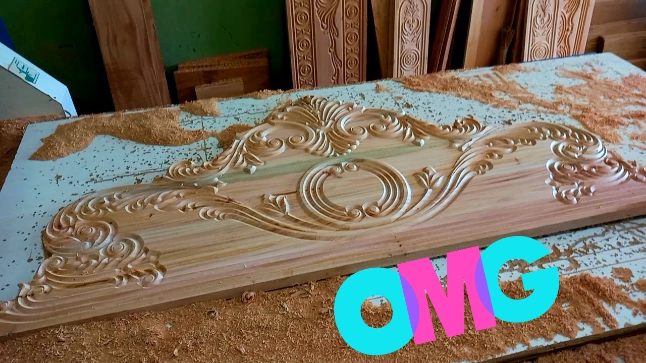 🛏️ Attractive Old Model Bed Design By CNC Router Machine || Wood Design ...