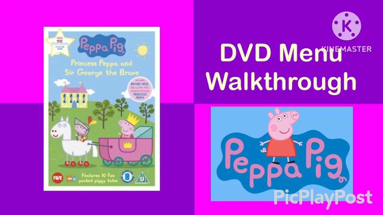 Peppa Pig: Princess Peppa & Sir George The Brave (2009) UK DVD Menu ...