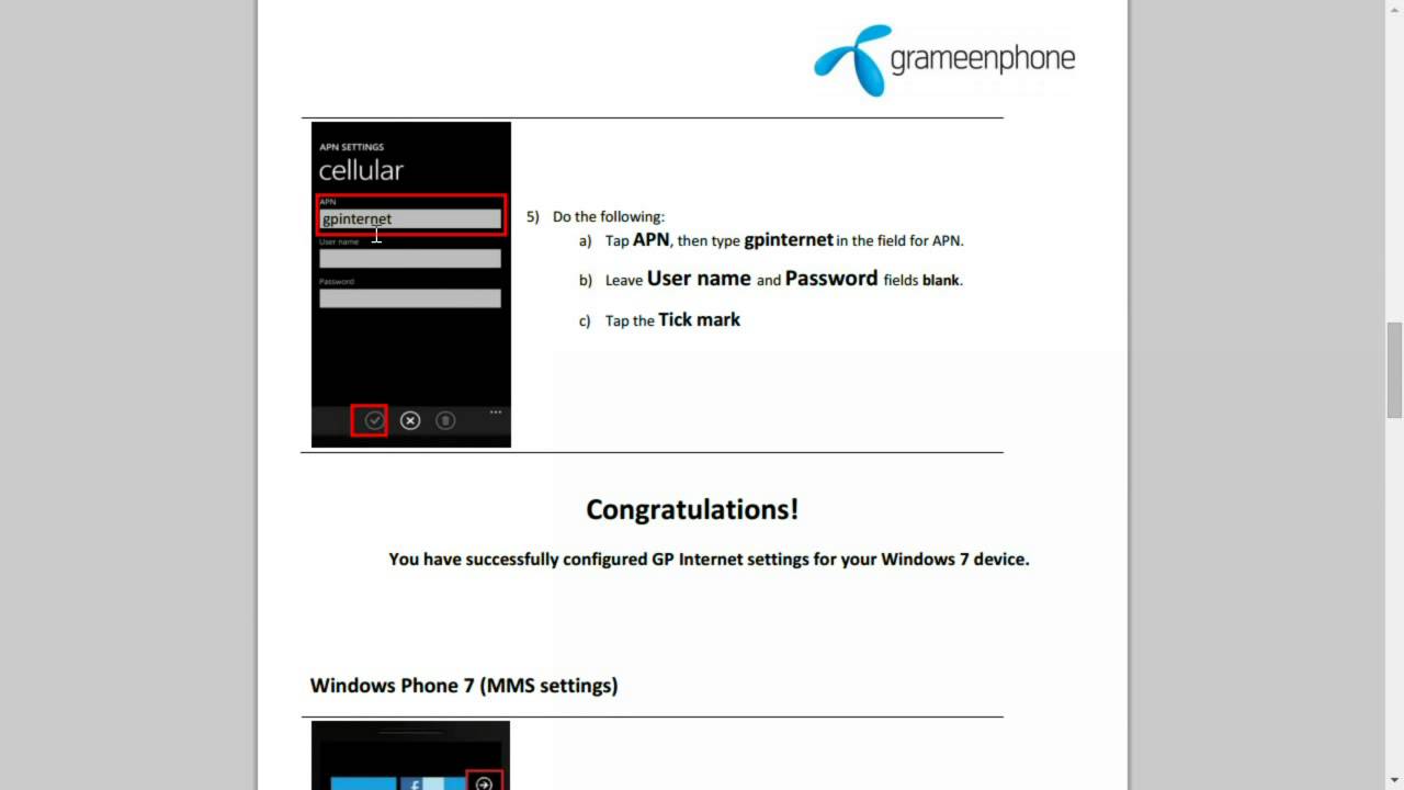 How to Setup 3G Internet connection for Windows Phone 7 Device with ...