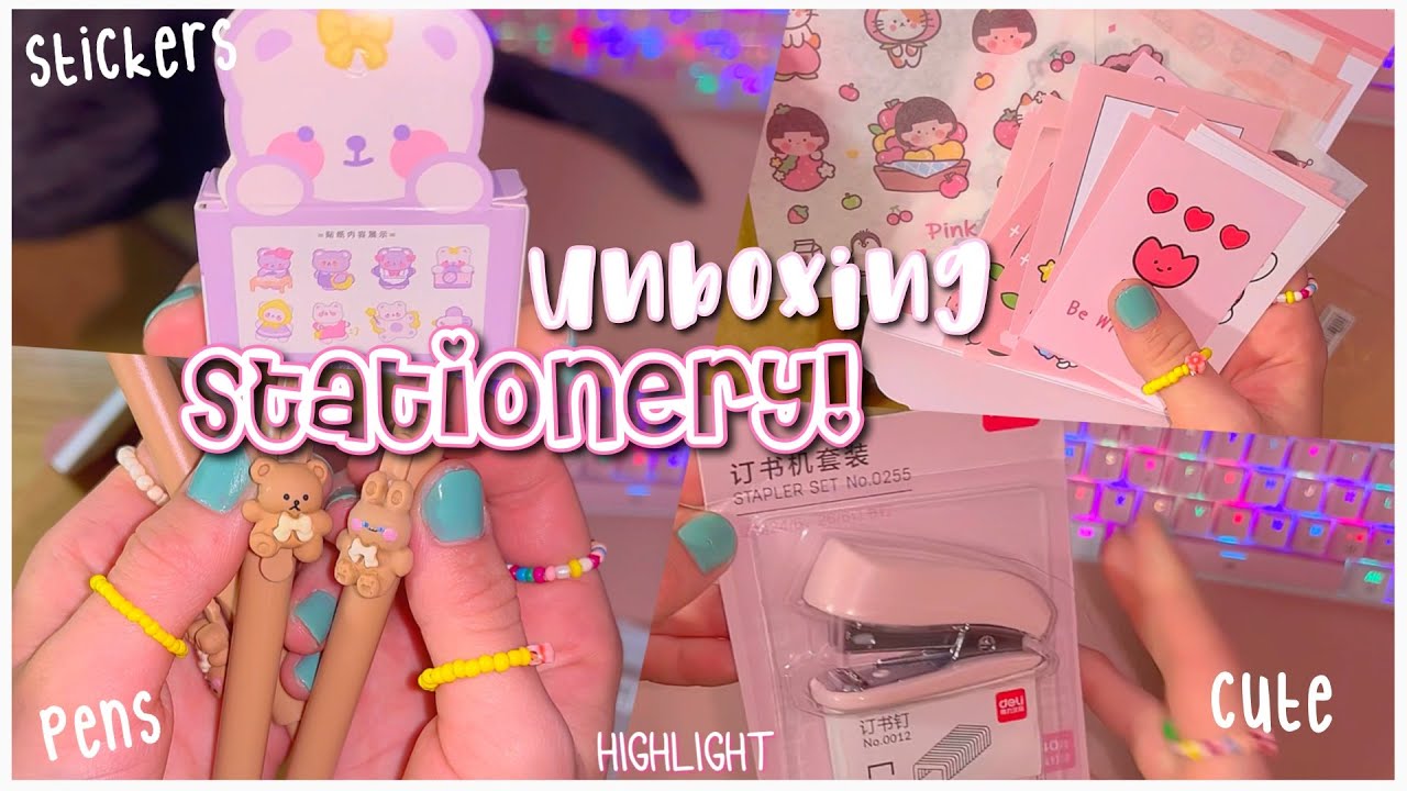 huge shein stationery haul \\ aesthetic + cute \\ student essentials ...