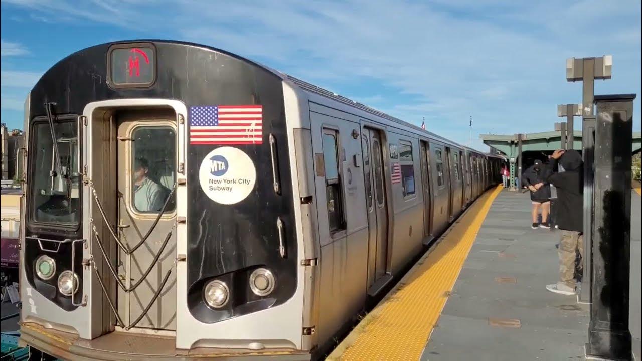 New York City Subway: R160 M trains at Fresh Pond Road (HD) - YouTube