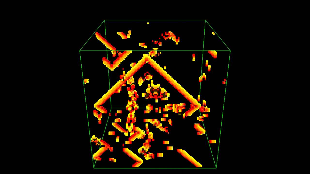 4 4 5 - 3D Cellular Automaton - YouTube