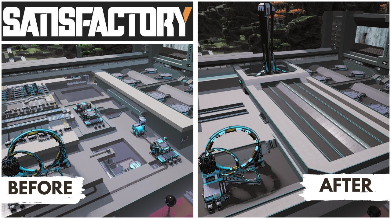 Satisfactory - Roofing the Nuclear Dam Build - YouTube