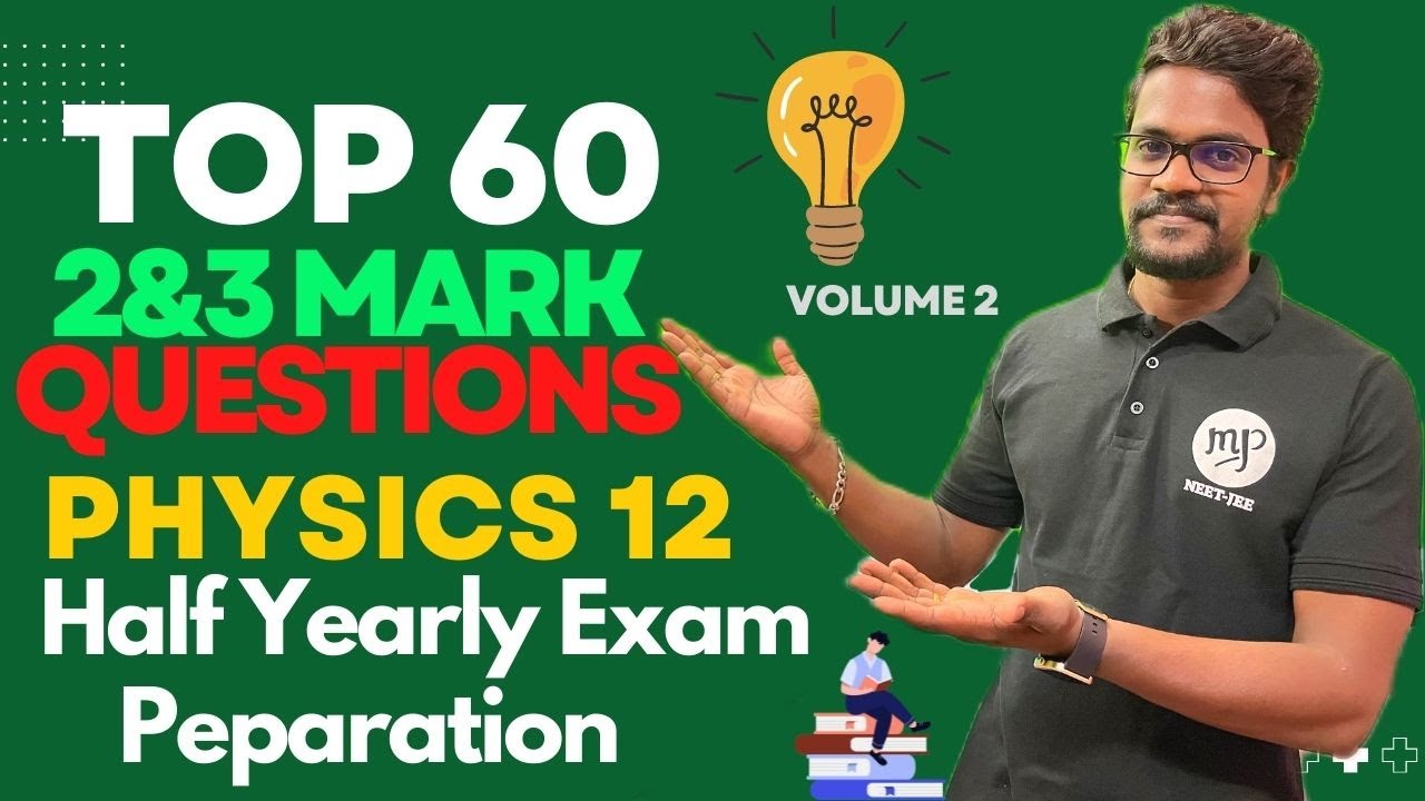 Most Important Questions|2,3 marks|Short Answer|Physics 12|Half yearly ...