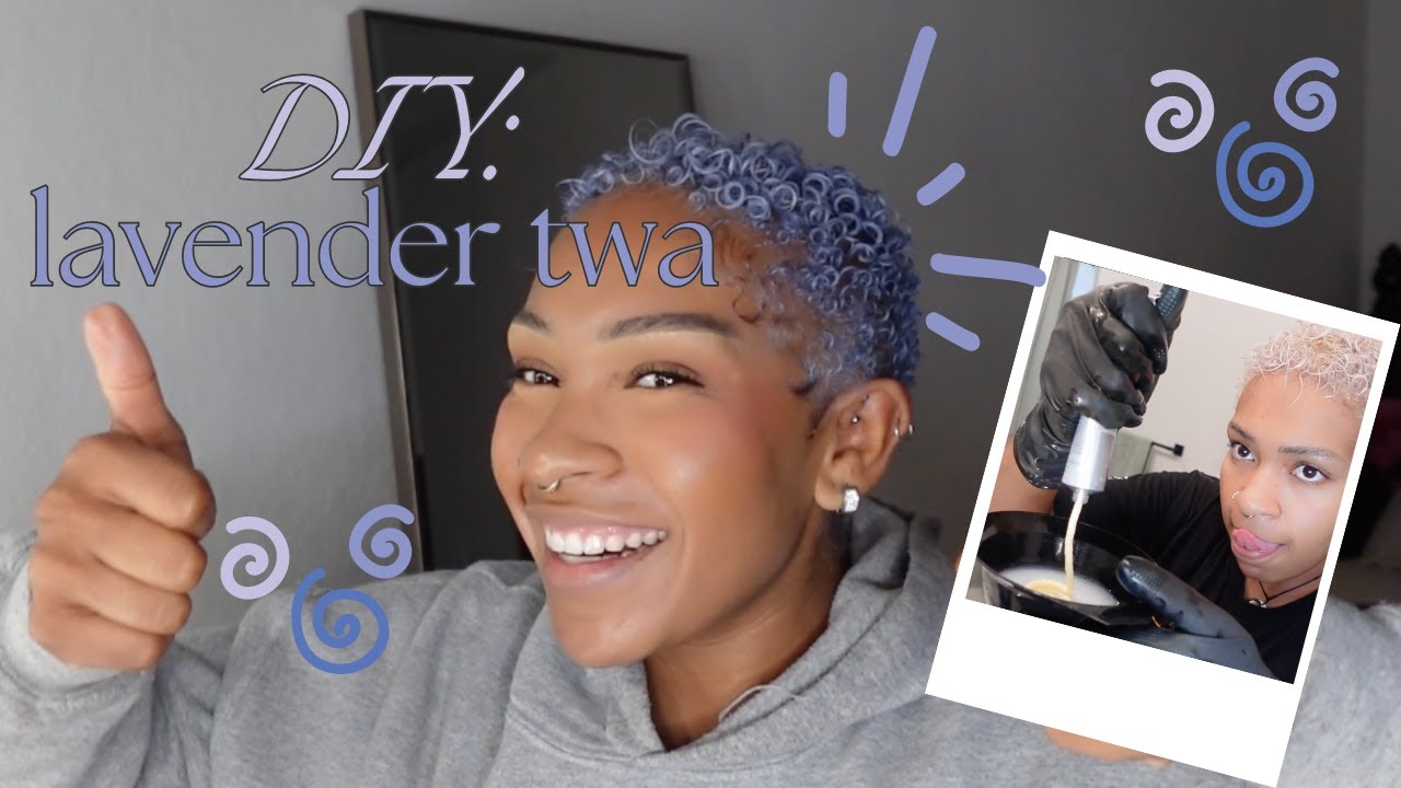 DIY: Lavender Edition | Dying My TWA - YouTube
