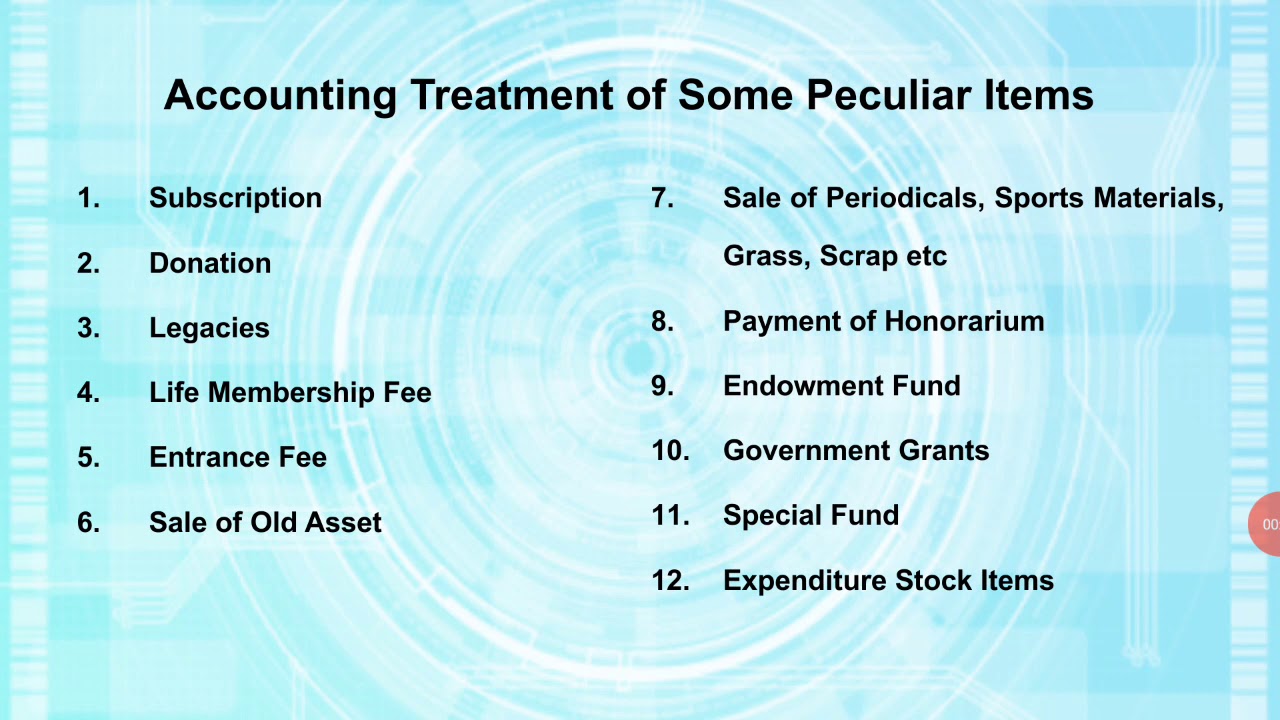 Plus 2 - Accounting Treatment of some Peculiar Items - YouTube