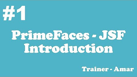 PrimeFaces - JSF Tutorial - YouTube