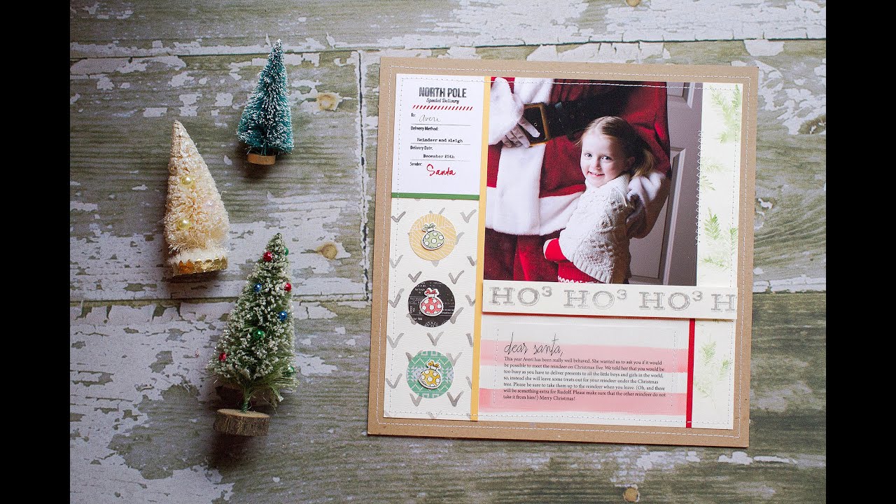 Christmas layout Tutorial - YouTube