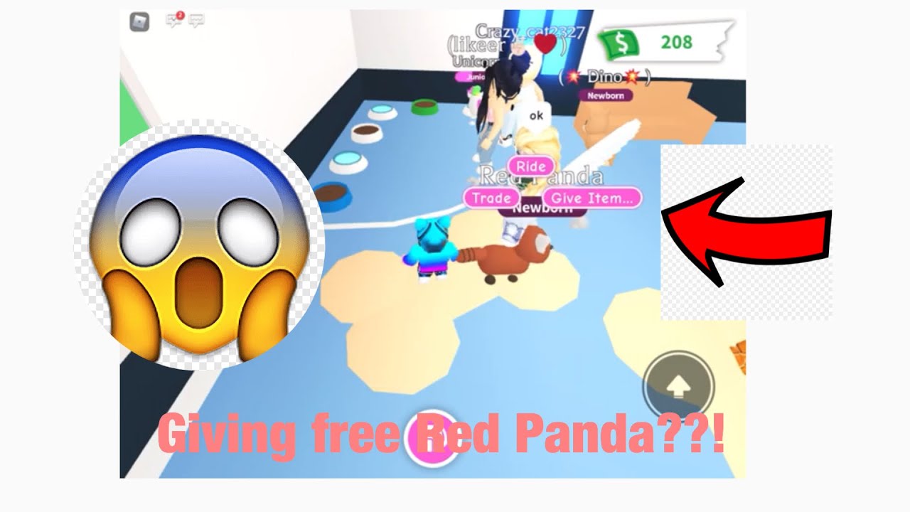 Giving free Red Panda to friend?!! Roblox Adopt Me w/ Klilillo! - YouTube