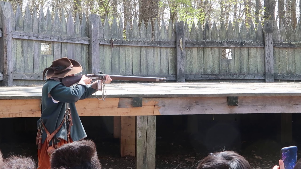 Jamestown Musket Demonstration - YouTube