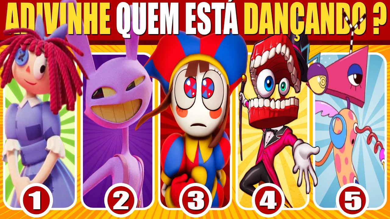 💃🎪 ADIVINHE QUEM ESTÁ DANÇANDO The Amazing Digital Circus pomni, jax # ...