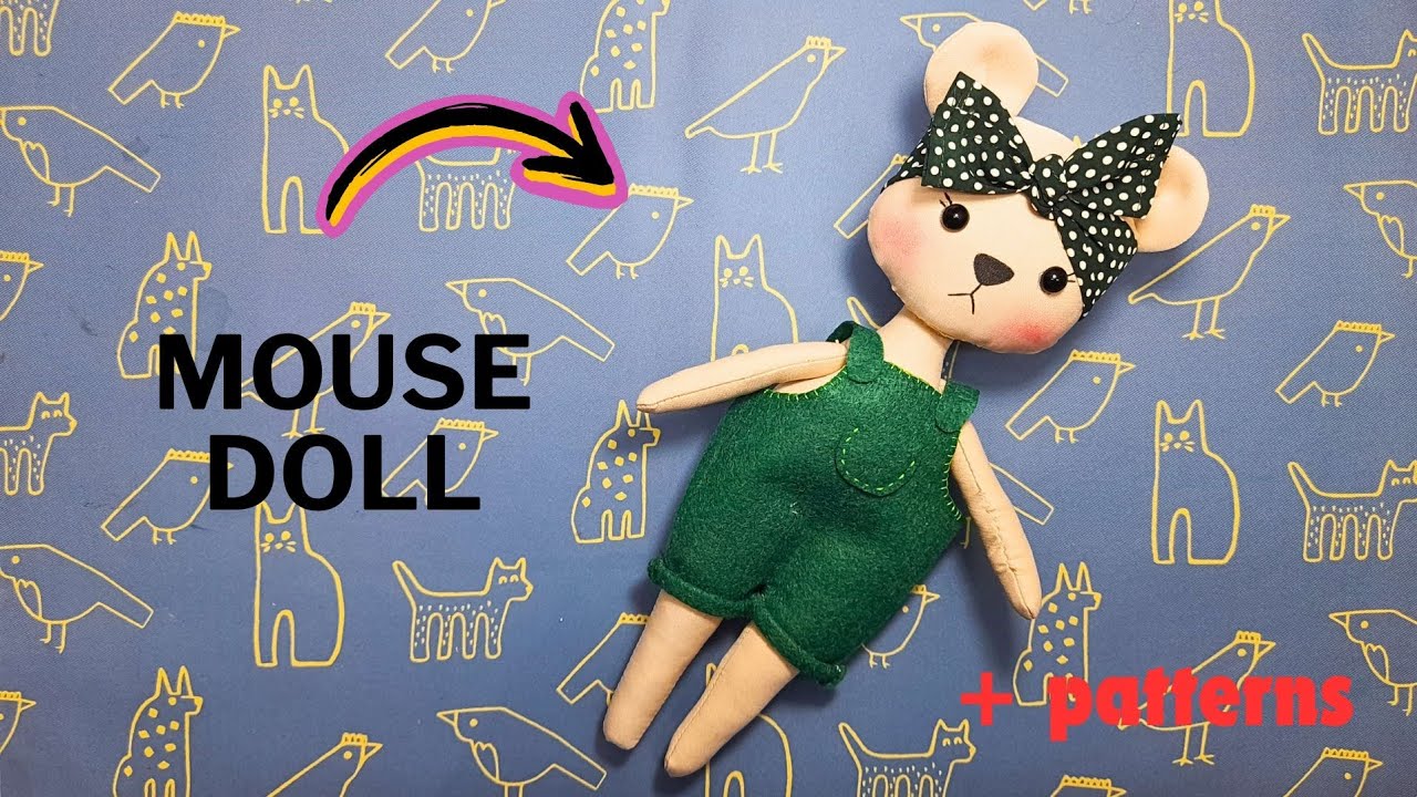 Making this cute mouse doll easily 🥰🐁| diy doll |making foll for toy ...