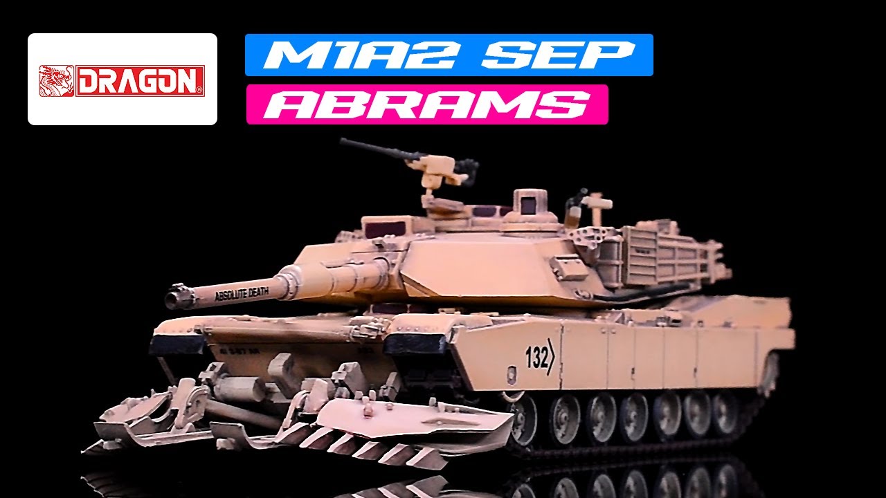 United States M1A2 SEP Abrams Tank with Mine Plow US Army 1/72 Plastic ...