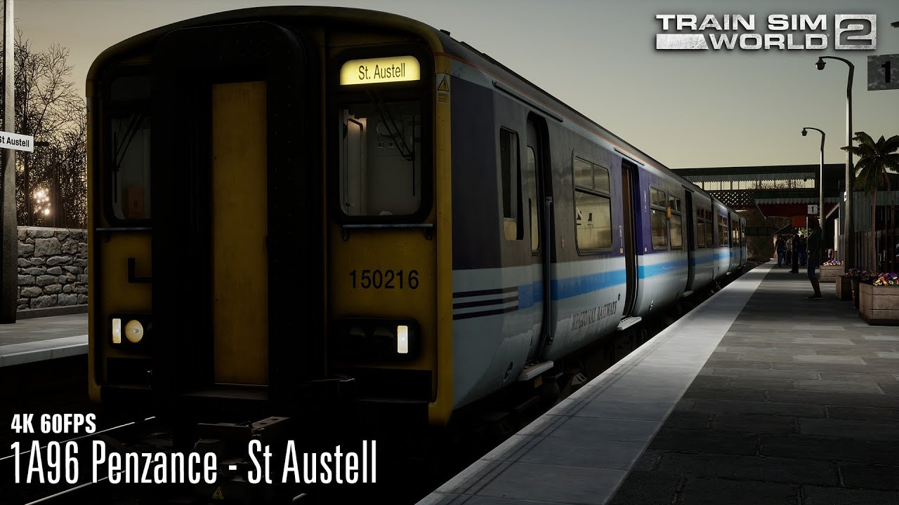 1A96 Penzance - St Austell - West Cornwall Local - Class 150 - Train ...