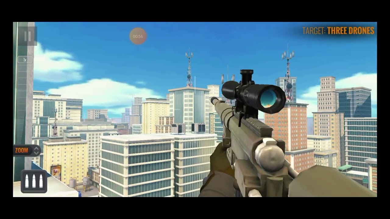 Target....Three Drones....Sniper 3D Shot Game....#Game video # ...