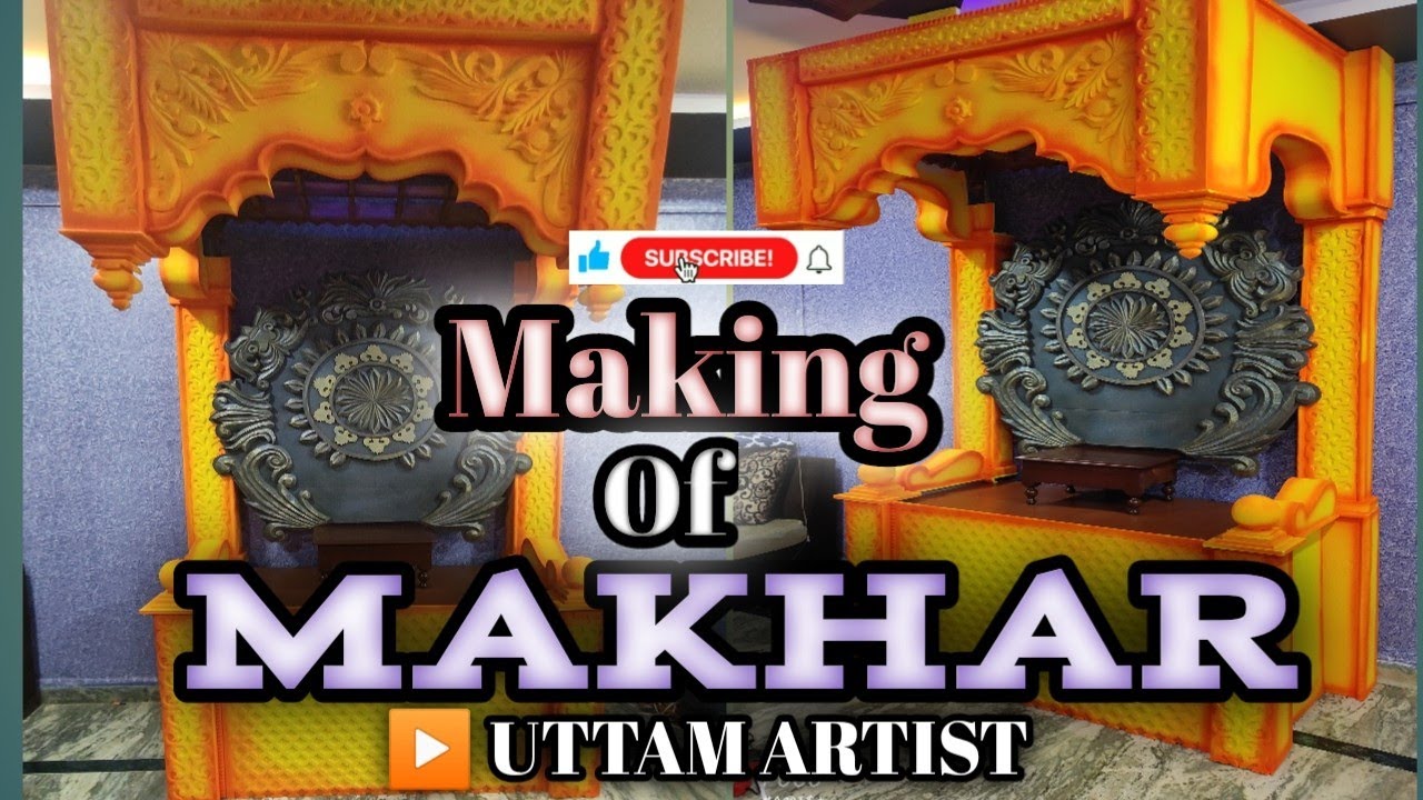 makhar making for Ganesh chaturthi #homedecoration - YouTube