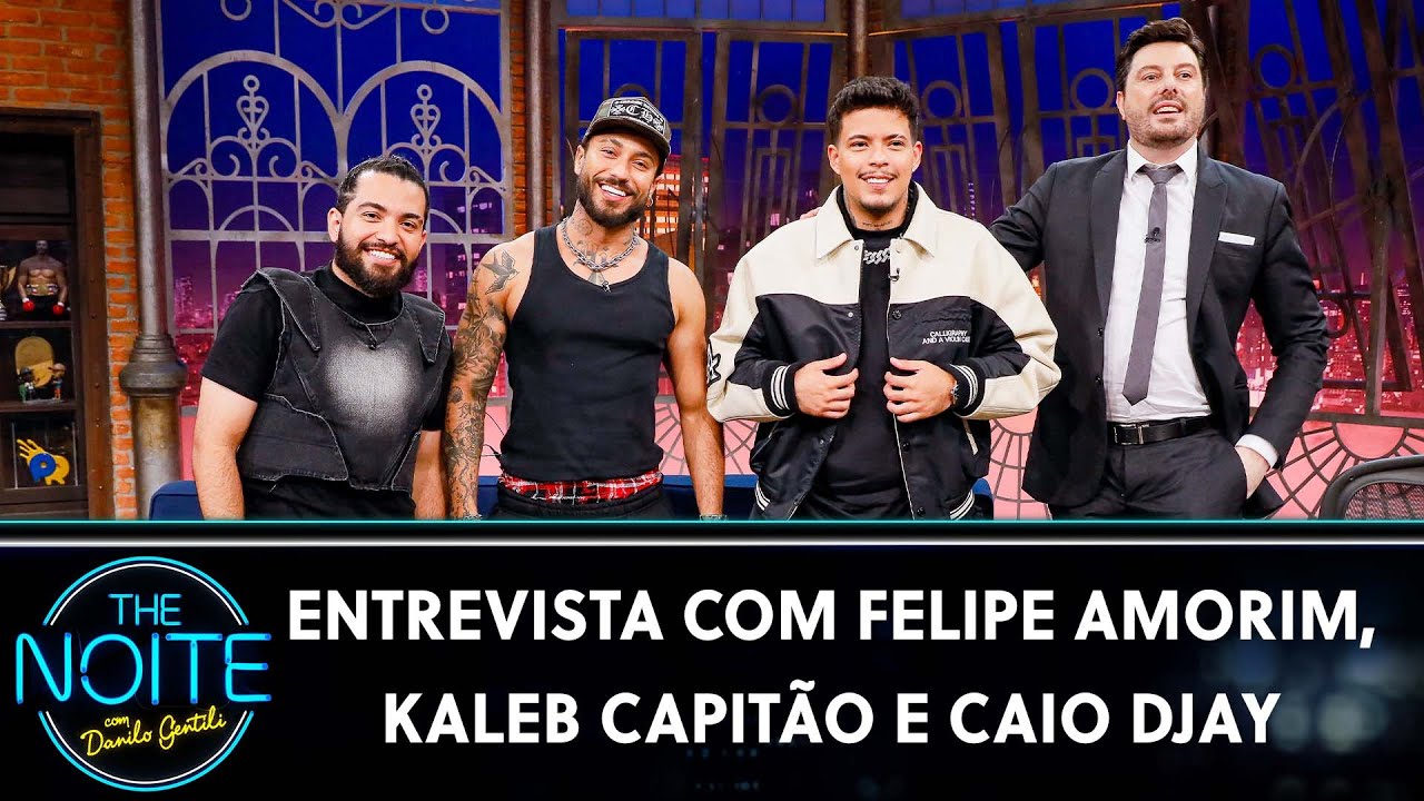 Entrevista com Felipe Amorim, Kaleb Capitão e Caio Djay | The Noite (16/12/24) - YouTube