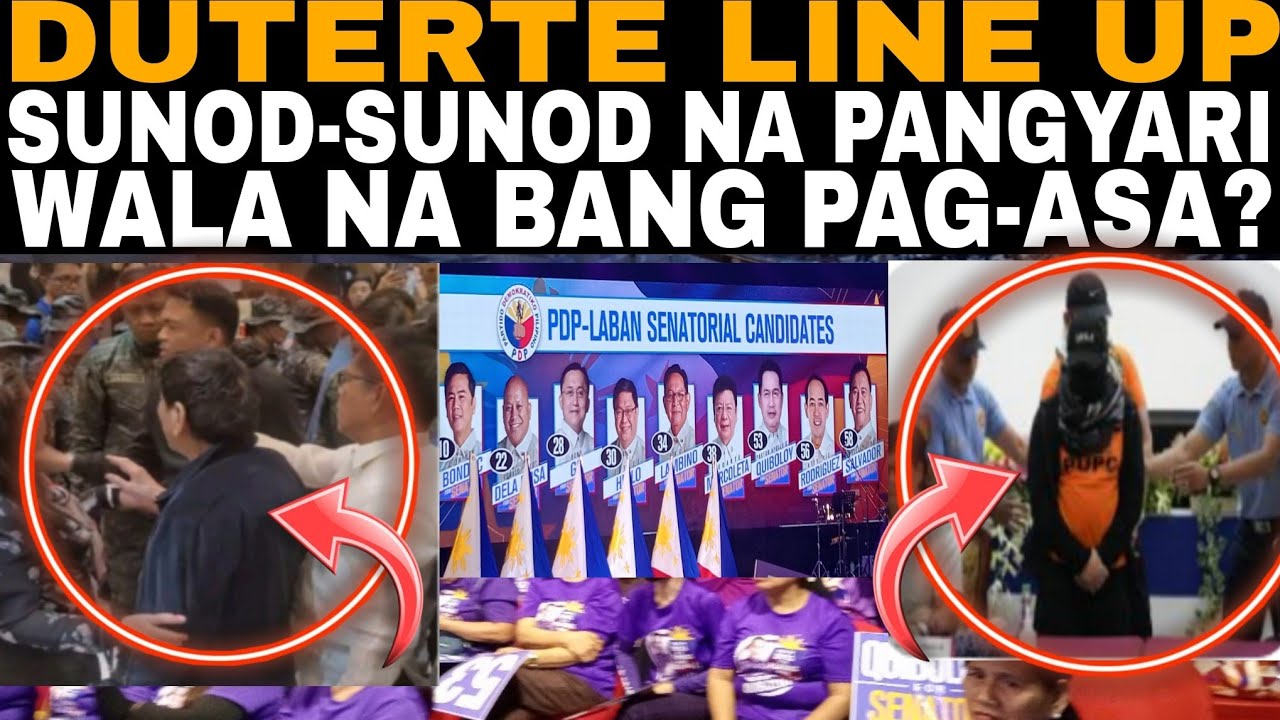DUTERTE LINE UP WALA NA BANG PAG-ASA SA 2025 ELECTION SA SUNOD-SUNOD NA ...