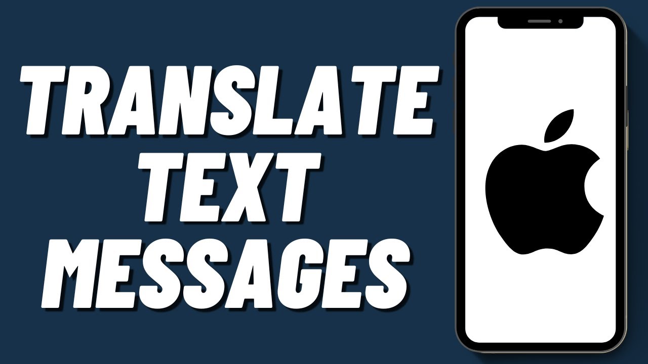 How To Translate Text Messages On iPhone (2024) - YouTube